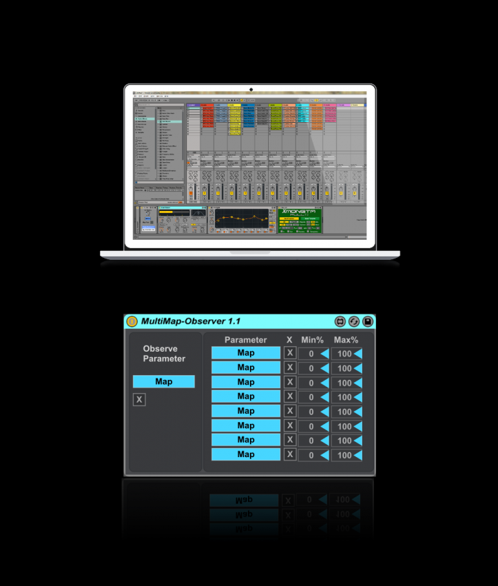 Multi Map Observer – XMonsta – Ableton iPad Controllers & Max Devices
